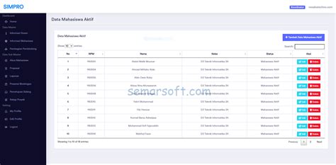 Download Sistem Informasi Bimbingan Proyek Web Codeigniter