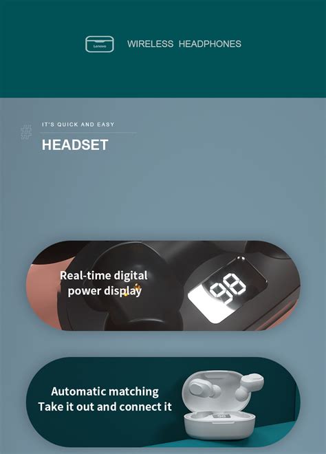 Lenovo Thinkplus Xt Bluetooth Earphones Tws Wireless Earphones Noise Reduction Touch Control