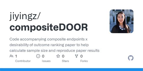 Github Jiyingzcompositedoor Code Accompanying Composite Endpoints X