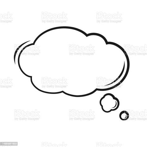 말풍선 구름 손으로 그린 라인 아트 복고풍 빈 만화 거품입니다 벡터 그림 낙서입니다 공란에 대한 스톡 벡터 아트 및 기타 이미지 공란 구름 기포 Istock
