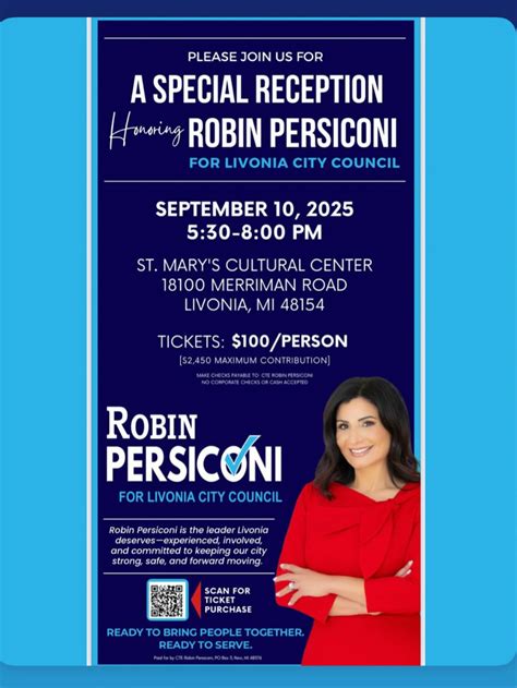 Robin Persiconi For Livonia City Council