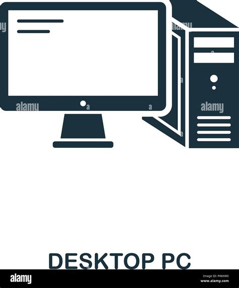 Desktop Pc Icon Line Style Icon Design Ui Illustration Of Desktop Pc Icon Pictogram Isolated