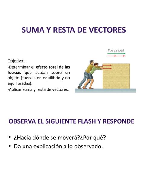Suma Y Resta De Vectores 2 Descargar Gratis Pdf Fuerza Vector