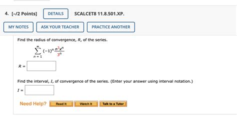 Solved Points DETAILS SCALCET XP MY Chegg Com
