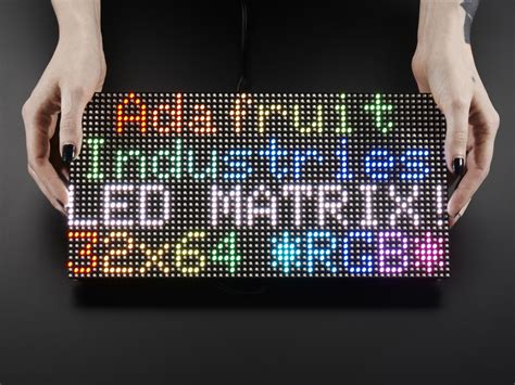 2277 Adafruit 64x32 RGB LED Matrix 5mm Pitch