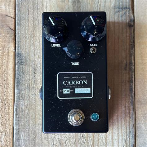 Browne Amplification Carbon V2 Overdrive Midnight Edition Reverb