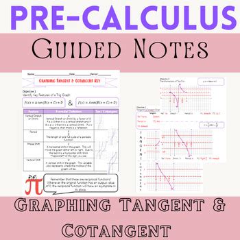 Graphing Tangent And Cotangent Trig Functions By Pi Ever TPT