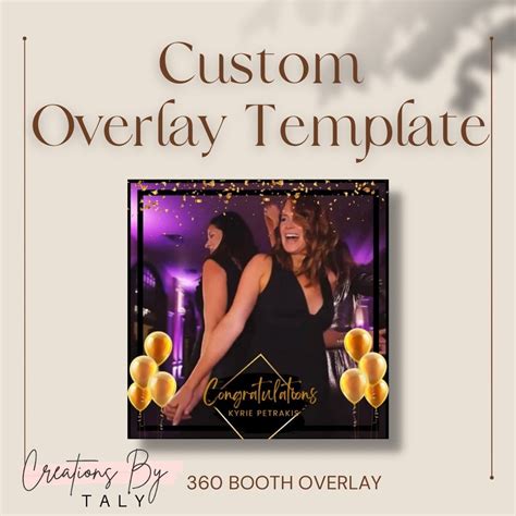 Custom Photo Booth Overlay Photo Booth Template Booth Mirror Booth Salsa Booth Foto