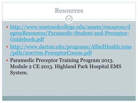 Ppt Paramedic Preceptor Training Program 2013 2014 Powerpoint Presentation Id 1634928