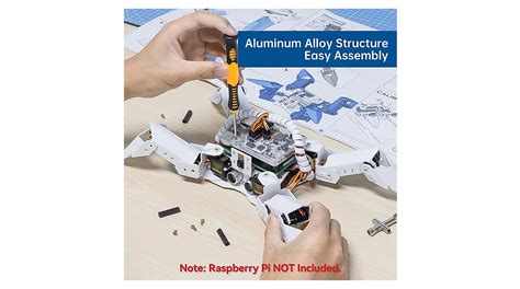 Sunfounder Picrawler Ai Robot Kit For Raspberry Pi Robot Hat Camera Module Multi Function Diy