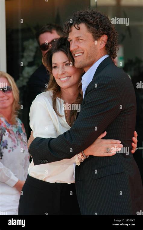 Shania Twain And Husband Frederic Thiebaud At The Hollywood Chamber Of