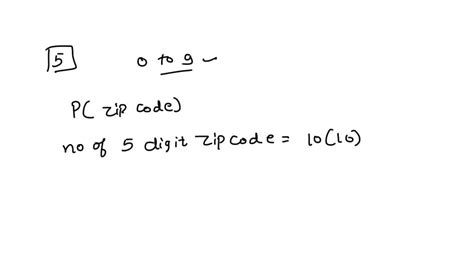 Zip Code If You Randomly Select Five Digits Each Between 0 And 9