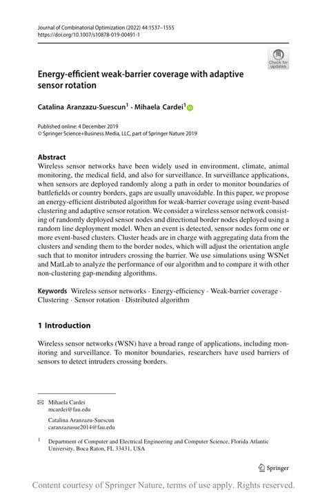 Energy Efficient Weak Barrier Coverage With Adaptive Sensor Rotation