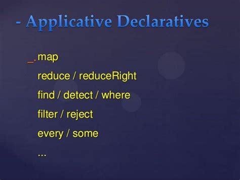 Declarative Javascript Concepts And Implemetation