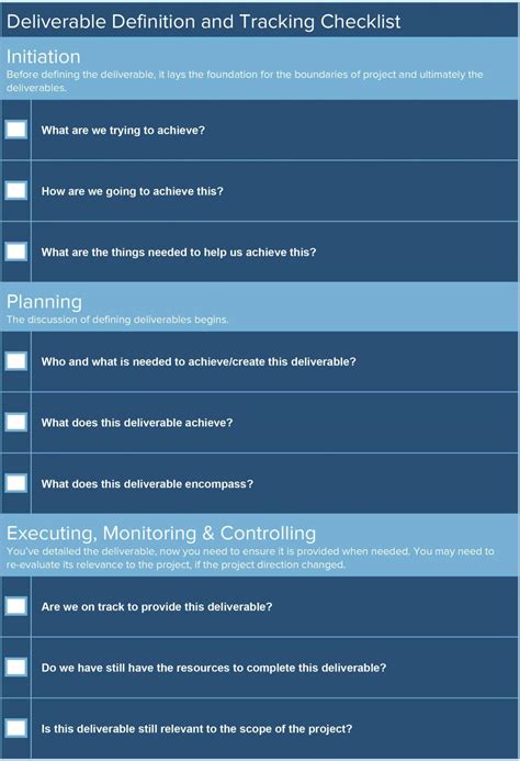 Tools For Defining And Tracking Project Deliverables Smartsheet