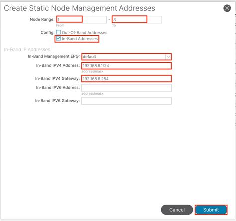 Configure In Band Management In Aci Cisco