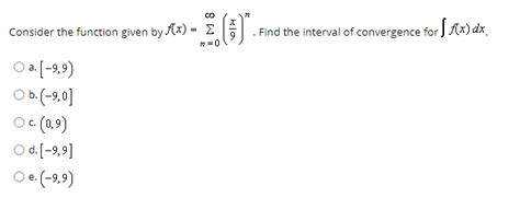 Solved Consider The Function Given By F X N X N Find Chegg Com