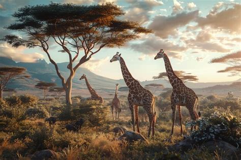 Premium Photo Contemporary African Safari Motifs Octane Render