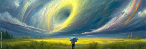 Massive Tornado Based On The Fibonacci Sequence Surrealism Background Massive Tornado Based On The Fibonacci Sequence Surrealism Background