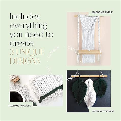 Buy Macrame Kits For Adults Beginners Diy Macrame Kit For Beginners 3 In 1 Macrame Starter Kit