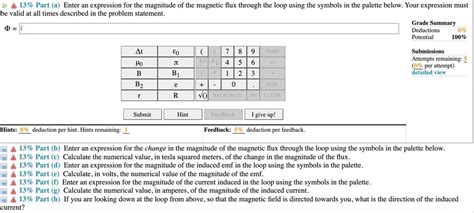 solved 8 problem 4 a loop of wire with radius r 0 015 m