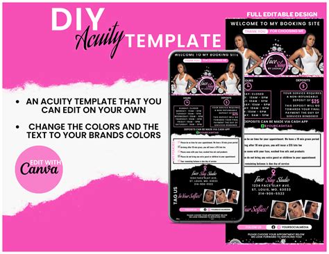 Diy Acuity Scheduling Template Acuity Site Template Acuity Etsy Artofit