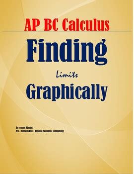 AP CALCULUS AB FINDING LIMITS GRAPHICALLY By STEM Creations TPT