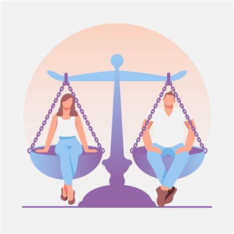 Gender Equality Illustration Style Free Vector