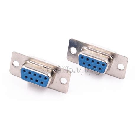 5pcs Rs232 Serial Port Connector Db9 Female Socket Grandado