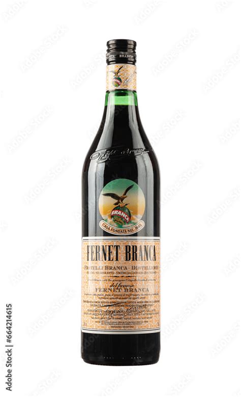 Fernet Branca Fratelli Branca Distilleries Bottle Of Alcoholic
