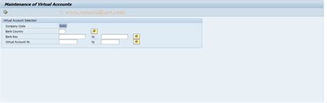 ISJP VA SAP Tcode Maintenance Of Virtual Accounts