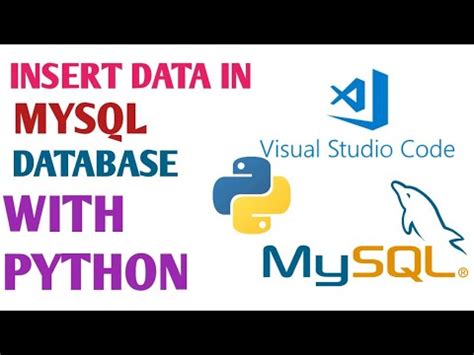 Python Mysql Insert Data In Table Insert Values In Mysql Database With Python Youtube