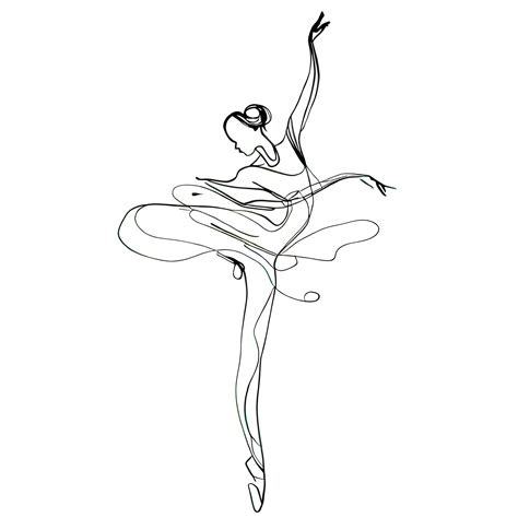 Gesture Boceto Bailarina Figura En Danza De Ballet Poses