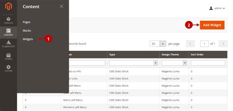 how to insert amp widgets in magento 2 plumrocket documentation