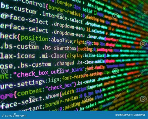 Simple Website HTML Code With Colorful Tags In Browser View On Dark Background Programming Code