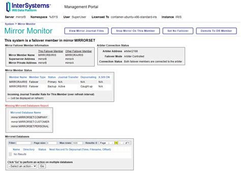 Configuring Mirror In Docker Intersystems Developer Community High