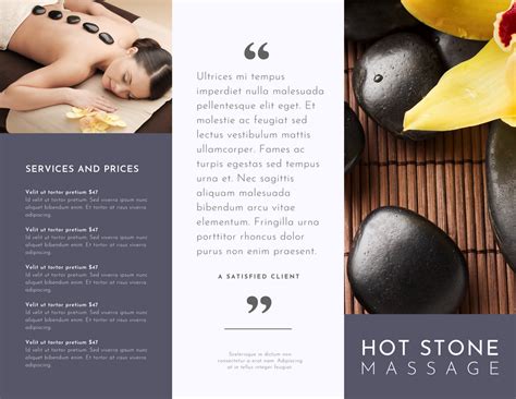 Hot Stone Massage Customizable Template Shutterstock