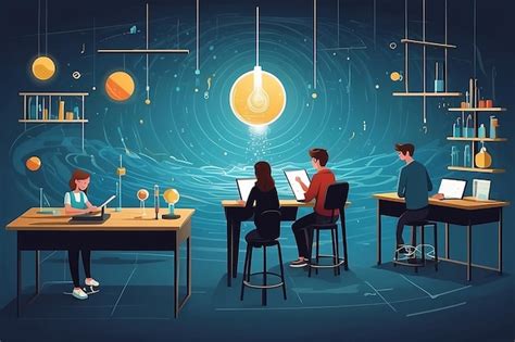 Premium Photo Depict A Physics Lab With Babes Experimenting On The Principles Of Wave