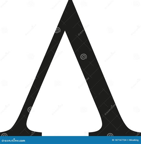 Lambda Sign Vector Stock Vector Illustration Of Symbol 107167724