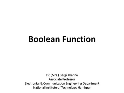 Boolean Function Sop And Pos Pptx