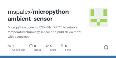 Github Mspalexmicropython Ambient Sensor Micropython Code For Esp 01s Dht11 To Setup A