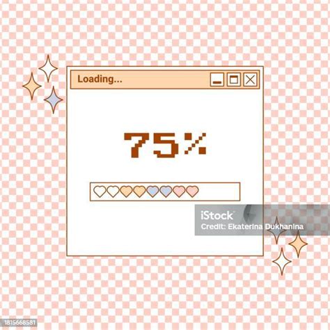 사용자 인터페이스 Y2k 스티커 레트로 카드 브라우저 버튼 로딩 진행률 표시 줄 알림 노스탤지어 Pc 요소 및 운영 체제 섬세한 파스텔 벡터 그림입니다 1990 1999