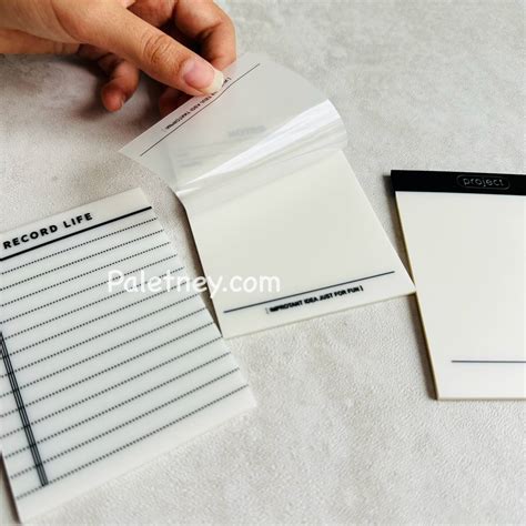 استیک نوت شفاف لوازم تحریر پالت