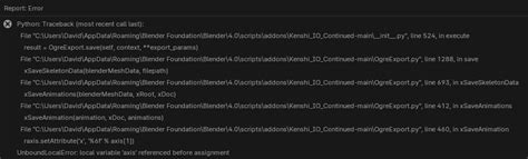 Meshskeleton Export Error Help Kenshi Rblenderhelp