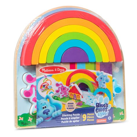 Blues Clues And You Wooden Rainbow Stacking Puzzle Tumbletots