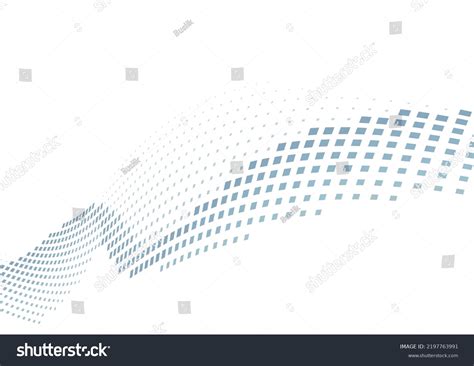 Abstract Curved Dotted Line By Squares Stock Vector Royalty Free 2197763991 Shutterstock