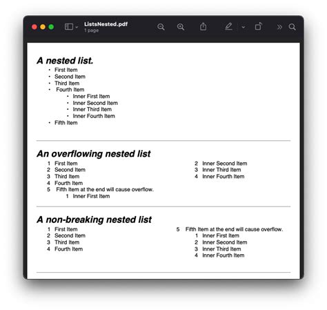 Unordered Ordered And Definition Lists — Scryber Core Documentation