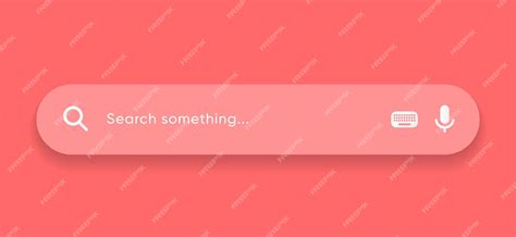 Premium Vector Internet Browser Search Engine Search Bar For Ui