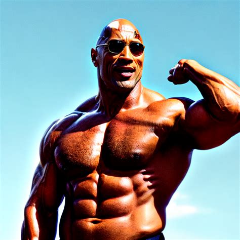 Dwayne The Rock Johnson Oiled Up