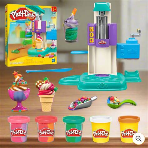 Play Doh Rainbow Swirl Ice Cream Playset